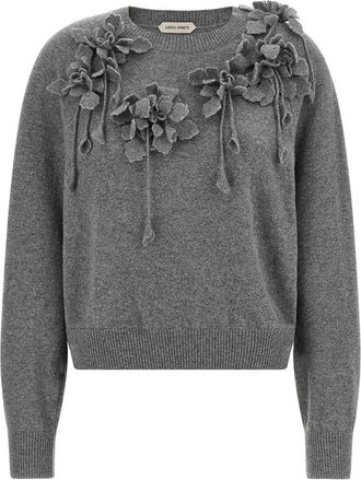 Alberta Ferretti Pull Col Rond - Gris