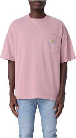 Carhartt Work in Progress Homme, Tops, Rose, Taille: M T-Chemises