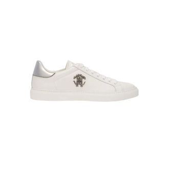 Roberto Cavalli Homme, Chaussures, Blanc, Taille: 40 EU Baskets blanche avec monogramme RC