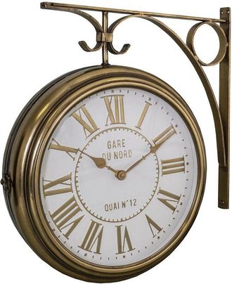 Antic Line Créations Antic Line Créations - Horloge pivotante à 2 faces avec potence 36.5 cm