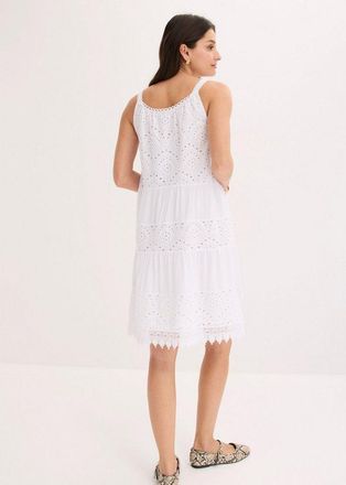 Bonprix Tr&auml;gerkleid kurzes Sommerkleid, mit Spitze, Loose Fit Passform