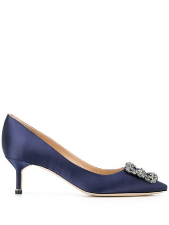 Manolo Blahnik Hangisi Pumps 50mm - Blau