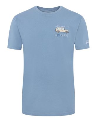 MC2 Saint Barth Summer-T-Shirt mit kleinem Gin-Motiv und O-Neck in