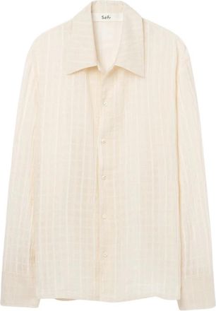 S&eacute;fr Homme, Chemises, Beige, Taille: M Ignacio Shirt