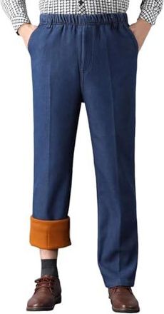 Generic Jean Homme Regular Jeans Pantalon Jean Droit pour Homme avec Taille Flexible, Coupe Baggy, &eacute;lastique et Coupe Droite pour Un Confort Optimal au Quotid