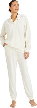 Damart Pyjama Thermolactyl en Velours c&ocirc;tel&eacute; Femme Marron Taille 50-52 (XL)