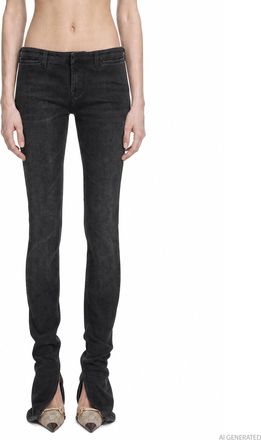 Gucci Fitted Stretch Cotton Denim Pants