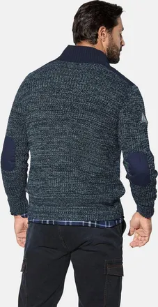 Jan Vanderstorm Strickpullover BJORNBERG mit Ellenbogen-Patches