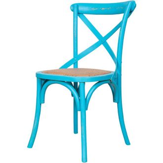 Biscottini International Vintage Thonet Stuhl 50x90x52 cm Rustikaler Holzstuhl K&uuml;chen- und Esszimmerstuhl Eschen- und Rattanst&uuml;hle Moderne St&uuml;hle