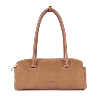 Lancaster Femme, Sacs, Brun, Taille: ONE Size Rectangle Bag Su&egrave;de Cube