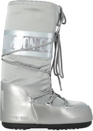 Moon Boot Boot Icon Glace en Satin Argenté