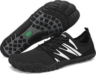Saguaro Barefoot Shoes Homme Chaussures deau Séchage Rapide Chaussures Aquatiques Légères Respirantes Chaussures Minimalistes Antidérapant, Noir, 45 EU