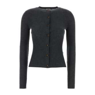 Burberry Kaschmir-Strickjacke - - Knitwear - Damen - Grau - M