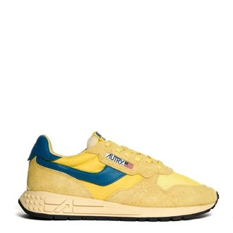 Autry Low-Top Sneaker - Low-Top Sneakers With Yellow And Corsair Accents - Gr. 41 (EU) - in Gold - für Damen