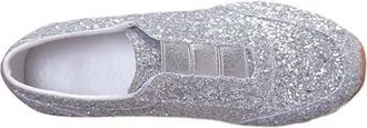 Generic Chaussures de tennis &agrave; paillettes pour femme - L&eacute;g&egrave;res et respirantes - Antid&eacute;rapantes - Id&eacute;ales pour concert, f&ecirc;te, mariage, marche, cadeau, Argent&eacute;.