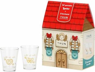 Thun Thun - Packung mit 12 Waffeln mit Gl&auml;sern