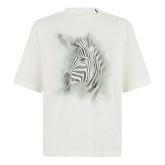 Miharayasuhiro Mihara Yasuhiro - T-shirt avec imprim&eacute; z&egrave;bre - Homme - Tops - Blanc - Taille: S