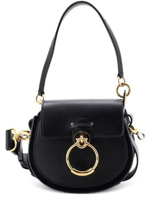 Chlo&eacute; petit sac port&eacute; &eacute;paule Tess en cuir - Noir