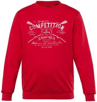Men Plus Sweatshirt Sweatshirt Rundhals gro&szlig;er Druck