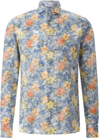 Stenstr&ouml;ms Homme, Chemises, Multicolore, Taille: 2XL Floral Cotton Shirt