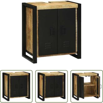 vidaXL Meuble salle de bain - Meuble sous &eacute;vier Marron 55 x 35 x 60 cm Bois de mangue massif