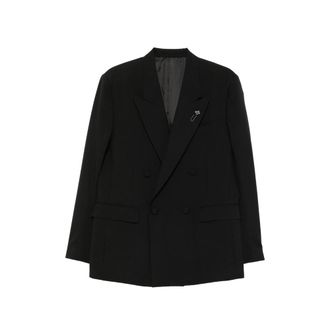 Lardini Double-breasted Peak-lapel Jacket