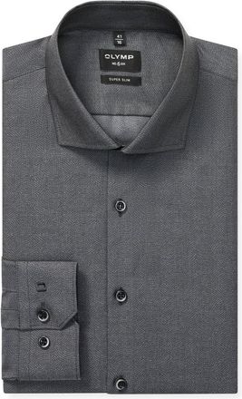 Olymp No. Six, Super Slim Fit, Hemd aus Baumwolle mit Muster in