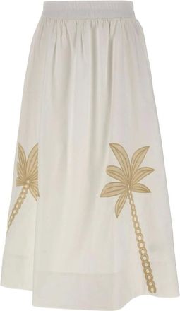 Kaos Kaos, Femme, Jupes, Blanc, Taille: 40 FR Icona Skirt