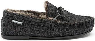 Dunlop Dunlop Mens Herringbone Moccasin MTO - Black - UK 7, Noir, 41 EU