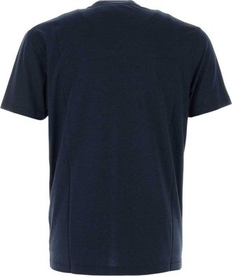 Tom Ford Mens T-Shirt Blue Lyocell And Cotton T-Shirts Polos