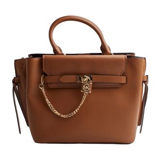 Michael Kors Legacy Satchel Bag mit Kettenanh&auml;nger - - Bags - Damen - Braun - ONE SIZE