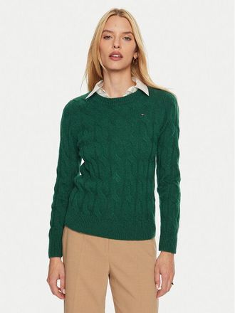 Tommy Hilfiger Pullover WW0WW43586 Gr&uuml;n Regular Fit