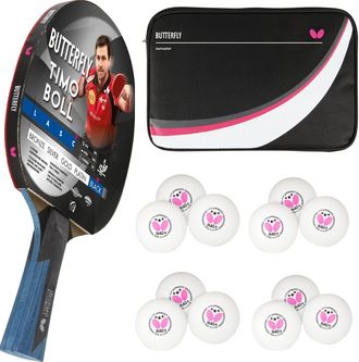 Butterfly Timo Boll Black Tischtennisschläger | Tischtennis Racket Bat TT Profi Wettkampfschläger für technisch fortgeschrittene Spieler | ITTF zertifizierter W