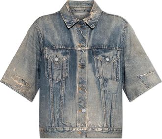 AllSaints Femme, Vestes, Bleu, Taille: 34 FR Juni Jacket