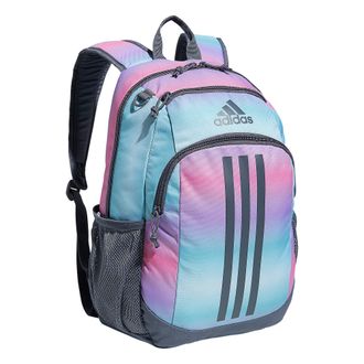 adidas Unisex Kinder Creator School Backpack for Girls & Boys - Durable Bookbag Rucksack Tasche, Farbverlauf, Rosenton, Pink/Onix-Grau, OSFA