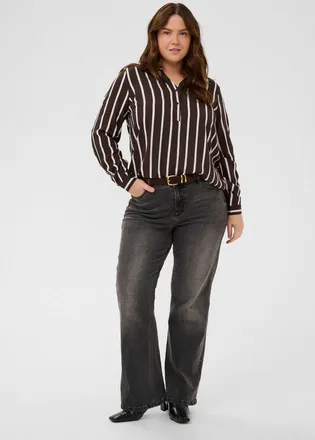 Kaffe Curve Langarmbluse Bluse langarm KCsida Gro&szlig;e Gr&ouml;&szlig;en