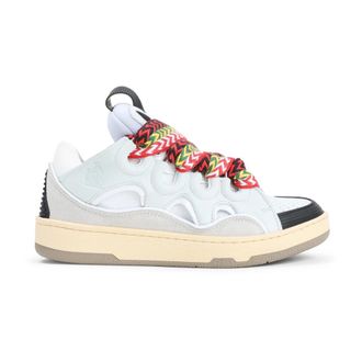 Lanvin Wei&szlig;e Sneakers &Uuml;bertriebene Silhouette Mehrfarbige Schn&uuml;rsenkel - - Shoes - Damen - Wei&szlig; - 39 EU