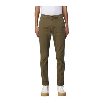 Dondup Klassische Blaue Slim Fit Chinos - - Trousers - Herren - Gr&uuml;n - W36