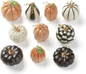 Lenox 889140 Mini Kürbis 10-teiliges Ornament Set