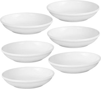 Angoily 6 Stück Teiliges Keramik Ersatzschälchen für Wachswärmer und Duftlampe Runde Schalen Hitzebeständig Glatte Oberfläche Vielseitig für Aromatherapie und