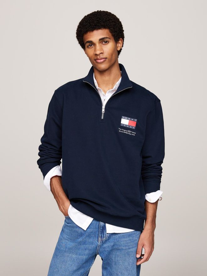 Tommy jeans half zip store