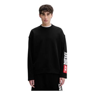 Diesel Herren, Sweatshirts & Hoodies, Schwarzk, MGr&ouml;&szlig;e