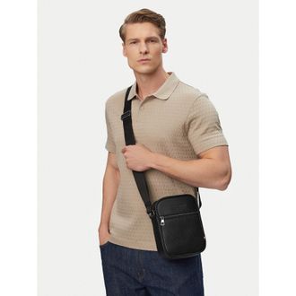 Tommy Hilfiger Umh&auml;ngetasche Tommy Hilfiger Th Woven Mini Reporter AM0AM14095 Schwarz