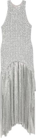 Paco Rabanne Sequin-embellished Chainmail Asymmetric Dress