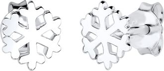 Elli Ohrringe Damen Schneeflocken Motiv Filigran aus 925 Sterling Silber