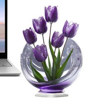 Generico Blumenfiguren f&uuml;r Damen, 2D-Schreibtisch und Tischdekoration - f&uuml;r Blumenstr&auml;u&szlig;e, f&uuml;r Tischdekabinett, Wohnzimmer, Schlafzimmer, Zuhause, Muttertag, H