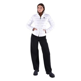 Blauer Gesteppte Daunenjacke mit Streifen - - Jackets - Damen - Wei&szlig; - XS