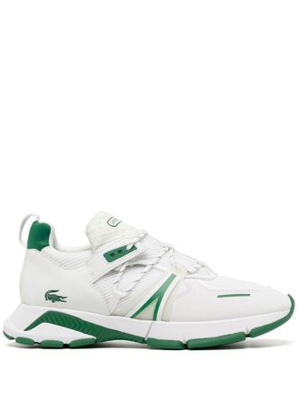 Lacoste baskets &agrave; patch logo - Blanc