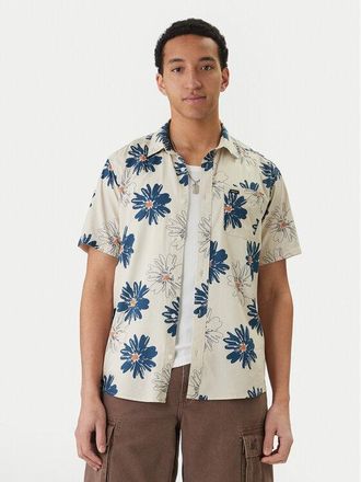 Rvca Hemd Resort AVYWT00520 Beige Relaxed Fit
