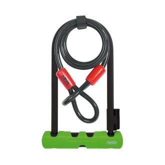 ABUS B&uuml;gelschloss Ultra 410 + SH34-Halterung + Sicherungskabel Cobra 10/120 - Fahrradschloss mit Rundb&uuml;gel - ABUS-Sicherheitslevel 8 - 230 mm B&uuml;gelh&ouml;he